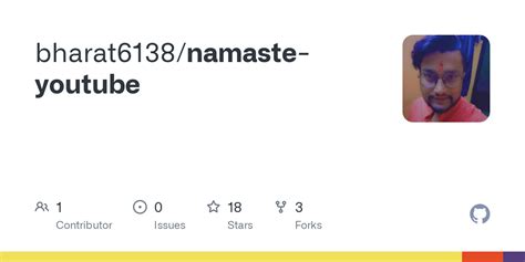 GitHub Bharat6138 Namaste Youtube