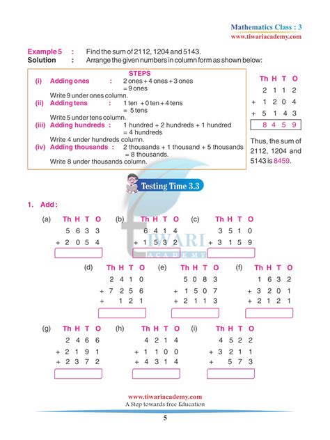 Ncert Solutions For Class 3 Maths Chapter 3 In Hindi English Medium Ncert Solutions For Class 3 Maths Chapter 3 In Hindi English Medium