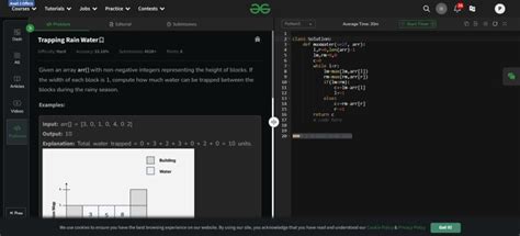 gfg160 twopointers rainwater codingchallenge day59 gfg160… parth bijpuriya