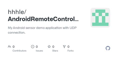 Github Hhhleandroidremotecontroldemo My Android Sensor Demo