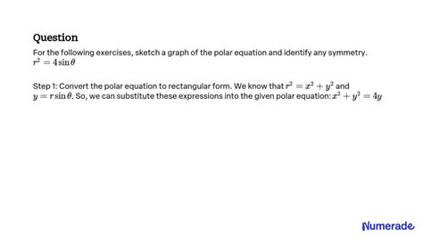 solved for the following exercises sketch a graph of the polar