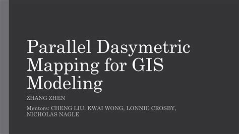 Pdf Parallel Dasymetric Mapping For Gis Modeling · Parallel