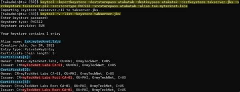 Using External Certificate Authorities To Sign Your Tak Server