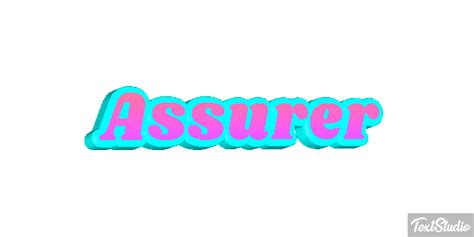 Assurer Word Animated  Logo Designs