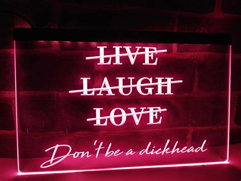 Live Laugh Love Funny Illuminated Led Neon Sign Dope Neons
