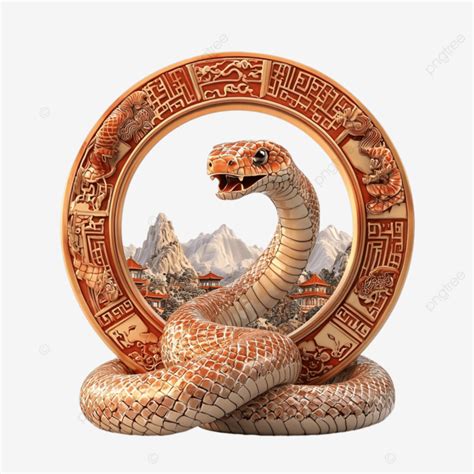 중국 풍경을 배경으로 한 황도대 바퀴 주위에 감겨 있는 귀여운 뱀의 3d 렌더링 중국의 설날 봄 축제 구정 Png 일러스트 및 이미지 에 대한 무료 다운로드 Pngtree