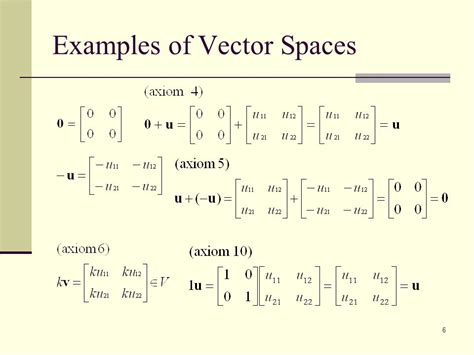 Vector Space Examples What Is A Vector Space | PDF | Scalar