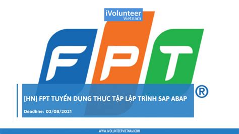 HN FPT Tuyển Dụng Thực Tập Lập Trình SAP ABAP iVolunteer Vietnam