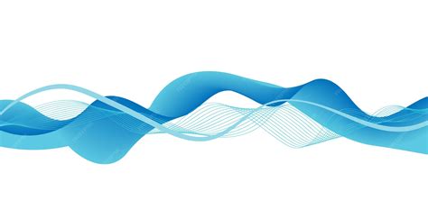 Premium Vector Blue Wave Lines Pattern Abstract Background Modern Banner Wallpaper Vector