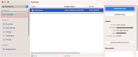 Build Ios App Exohome™ Documentation