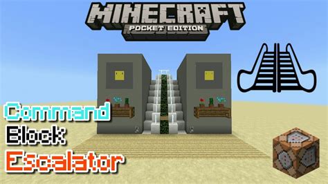 Working Command Block Escalator In Mcpe Mcpe Creation No Mods