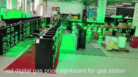 Outdoor Digital Fuel Price Signs Led Number Display Price Signboard For