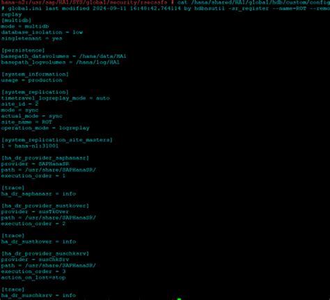 setup two node hana cluster with replication and high availability