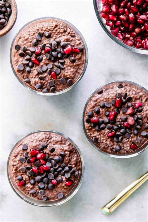 Chocolate Chia Seed Pudding ⋆ Light Dessert Or Sweet Snack
