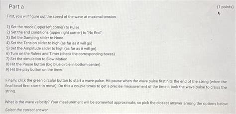 In This Question You Will Explore Waves On A String Chegg Com