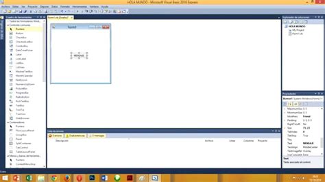 TUTORIAL VISUAL BASIC HOLA MUNDO VISUAL BASIC YouTube