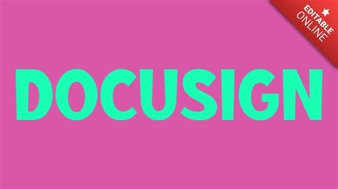 Docusign Bistro Text Effect Generator