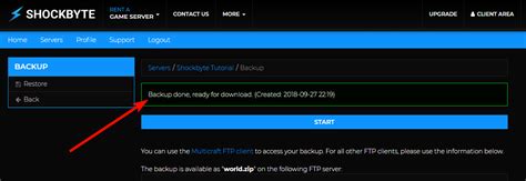 How To Manually Backup Your Minecraft Server Knowledgebase Shockbyte