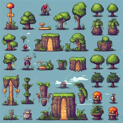 Premium Photo 2d Game Sprite Sheet Sprites