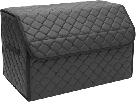 Автомобильный органайзер сумка в багажник авто машину Joypoint из экокожи с черной прошивкой L