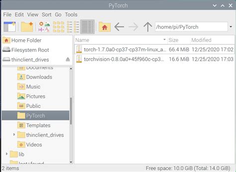 raspberry pi pytorch installation notes