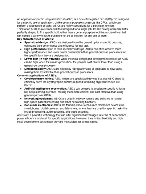 Define Application Specific Integrated Circuit Asi Pdf