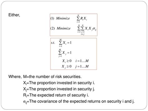 Ppt Using Mean Variance Model And Genetic Algorithm To Find The Optimized Weights Of Portfolio