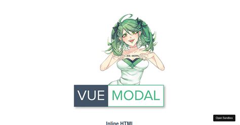 Vue Modal Example Forked Codesandbox