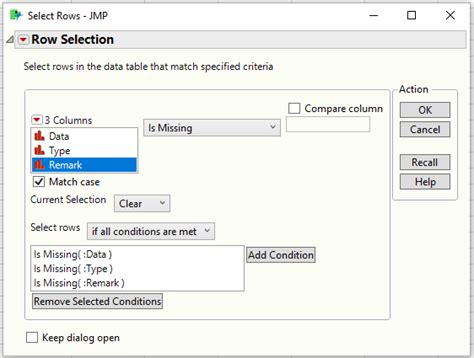 Solved How To Remove All Blank Rows From Data Table Jmp User Community