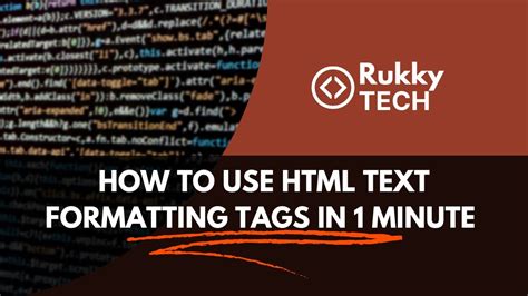 In This Video You Will Learn How To Use The Different Html Text Format