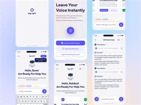 Rak Gpt Ai Mobile App Chatbot Ui Design By Rakibul 🏀 On Dribbble