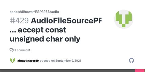 audiofilesourceprogmem accept const unsigned char only · issue 429