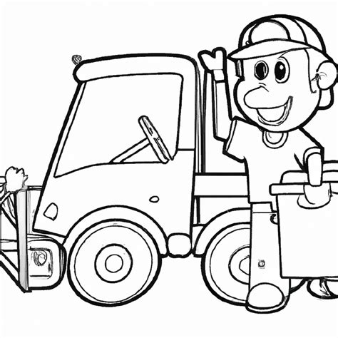 Desenhos De Entregador Para Imprimir E Colorir