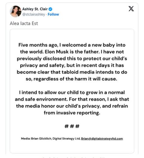 “일론 머스크 당신이 13번째 아이의 아버지라고 인정해” 20대 보수 인플루언서 강력 촉구[해외이슈] 종합