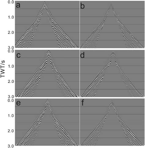 Qualitative Comparison Between The Acquired Shot Records And Synthetic