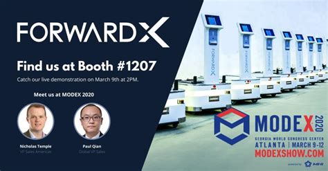 Forwardx Robotics On Linkedin Modex2020 Automation Manufacturing