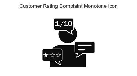 Customer Rating Complaint Monotone Icon In Powerpoint Pptx Png And