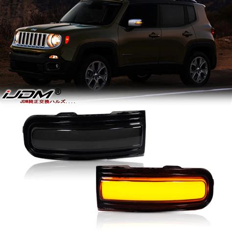 2pcs Led Dynamic Turn Signal Light For 2015 2022 Jeep Renegade Side