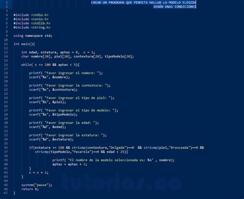 Sentencia If Else Turbo C La Modelo Elegida