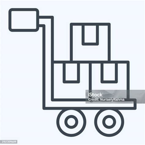 아이콘 화물 공항 기호와 관련이 있습니다 선 스타일 심플한 디자인 일러스트레이션 검색에 대한 스톡 벡터 아트 및 기타 이미지 검색 경계 표지 남자 Istock