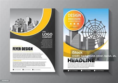 브로셔 디자인 현대적인 레이아웃 연례 보고서 포스터 화려한 삼각형a4의 전단지 기술 과학 밝은 배경의 시장을 위한 기하학적 모양 0명에 대한 스톡 벡터 아트 및 기타 이미지