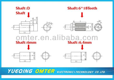 1014 D Shaft Knobs Rubber Knob Audio Soft Touch Plastic D Type 6x45mm