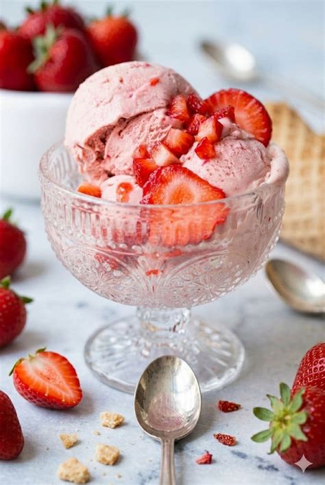 Fresh Strawberry Ice Cream