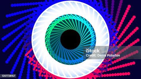 Abstract Futuristic Illustration Cybernetic Eye Stock Illustration