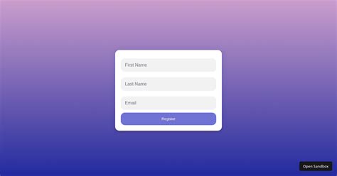 Basic React Form Using Hooks Codesandbox