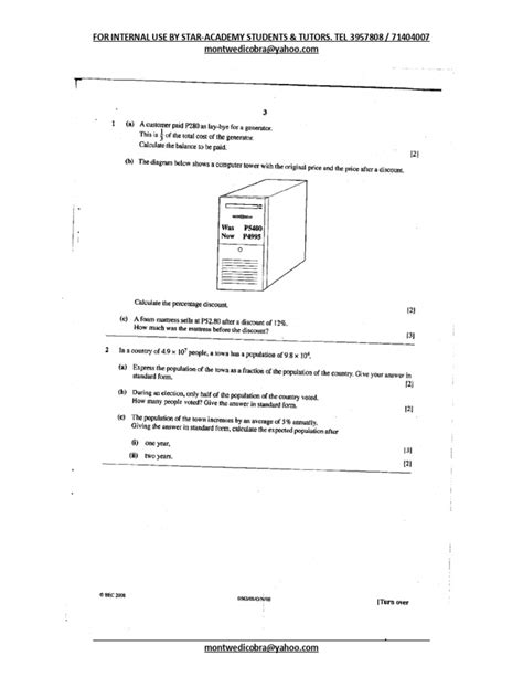 Bgcse Maths Pp3 2008 Pdf Bgcse Maths Pp3 2008 Pdf