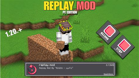Best Replay Mod For Minecraft Pe 😍 12070 Minecraftpe Youtube