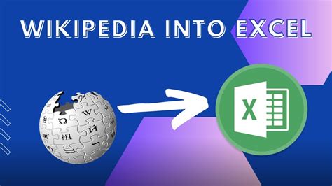 How To Add Wikipedia In Excel Youtube