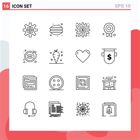 16 Thematic Vector Outlines And Editable Symbols Of Feminism Quality Cogs Medal Work Editable