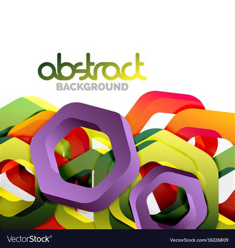 Overlapping Hexagons Design Background Royalty Free Vector